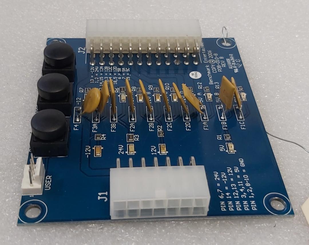 BENCHMARK RED HOT Ticket Redemption Arcade Game POWER DISTRIBUTION PDB ...