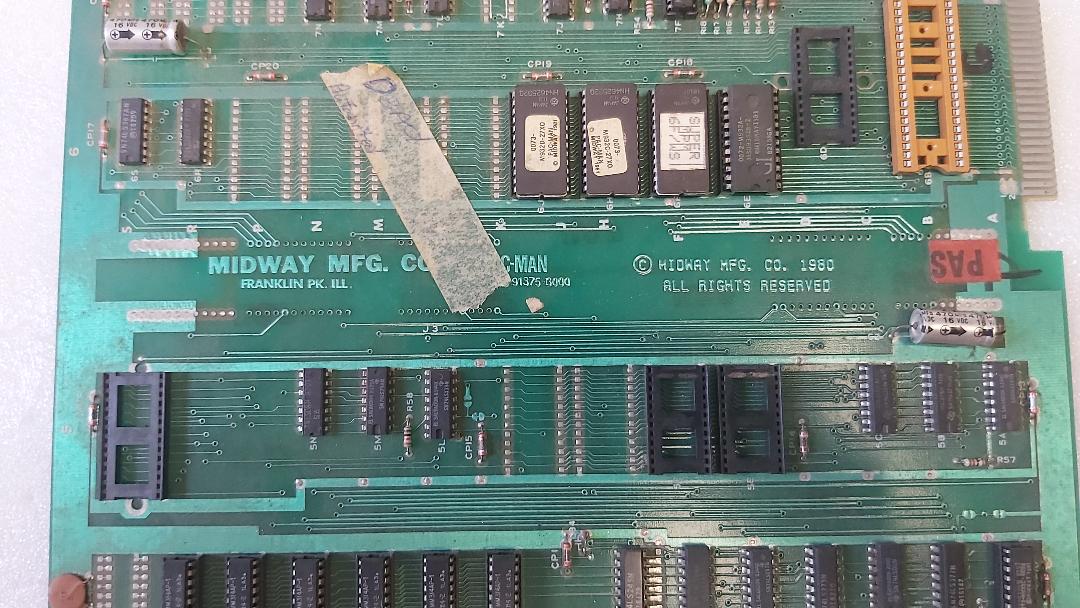 MIDWAY PAC-MAN MS. PACMAN Arcade Game Board Set #A082-91375-B000 (8417 ...