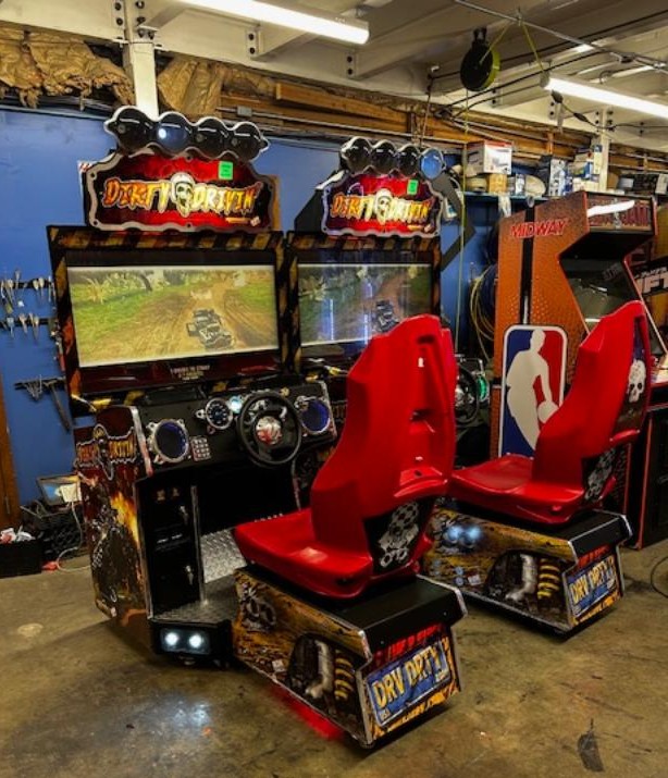 RAW THRILLS DIRTY DRIVIN' Arcade Game for sale - Single or can be ...