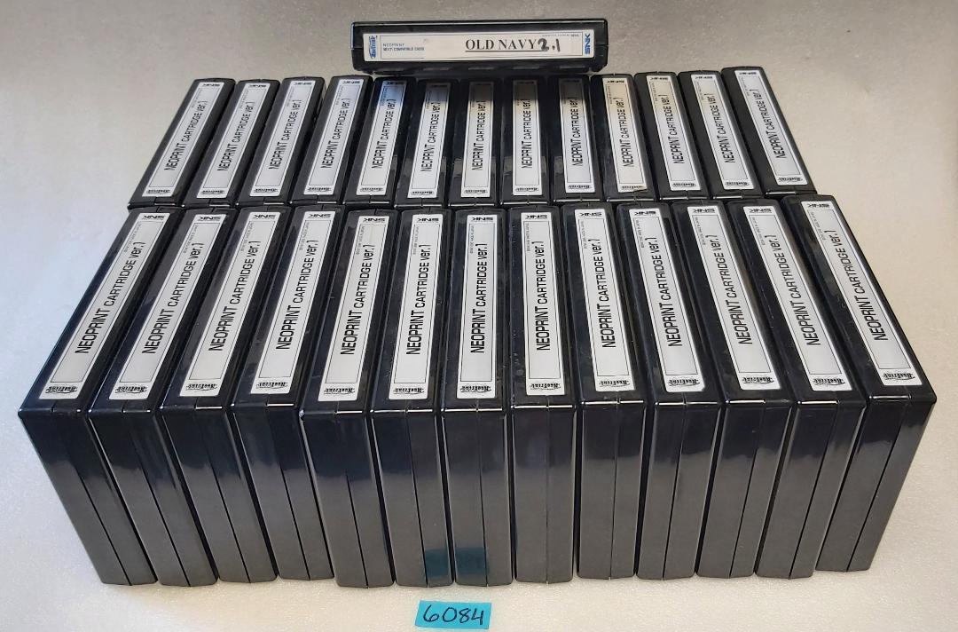 SNK OLD NAVY Ver 1 (Ver 2.1) NEOPRINT Arcade Machine Lot of 27 ...