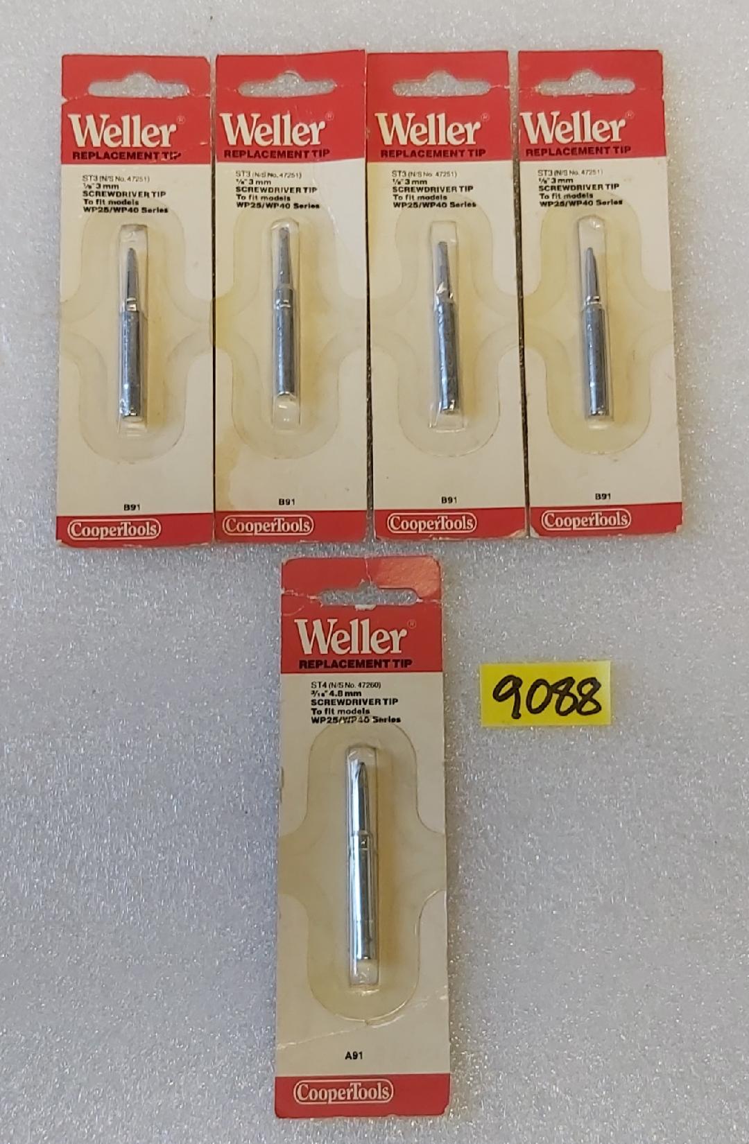 WELLER C443 Replacement SCREWDRIVER TIP ST3/ST4 Solder Gun Model WP25 ...