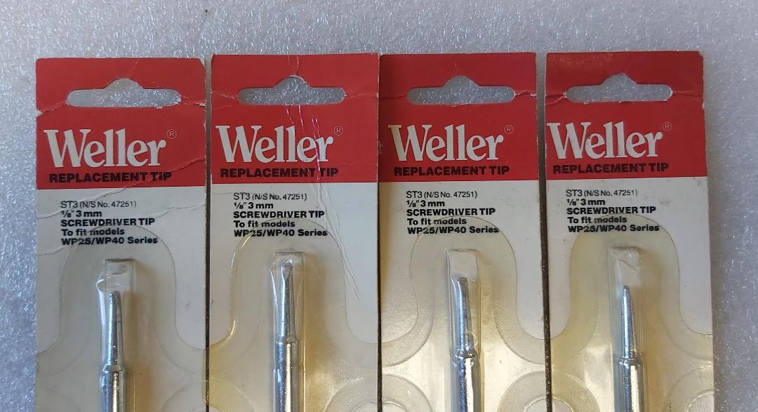 WELLER C443 Replacement SCREWDRIVER TIP ST3/ST4 Solder Gun Model WP25 ...