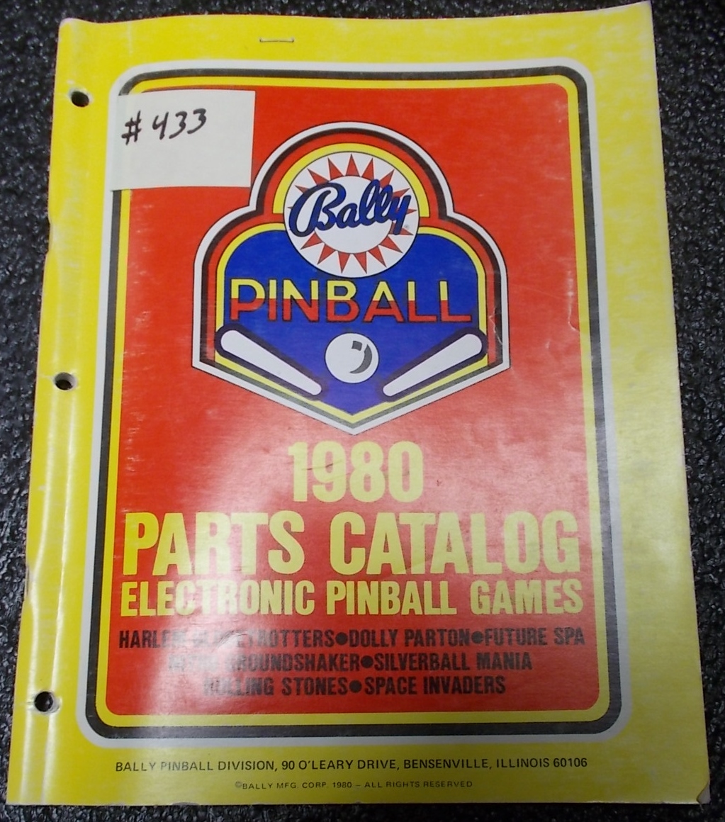 1980 Pinball Machine Game Parts Catalog #433 for sale - BALLY - FREE ...