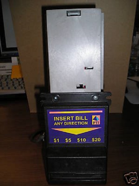 APEX PTI 120V Dollar Bill Validator Acceptor Changer DBA that takes $1 ...