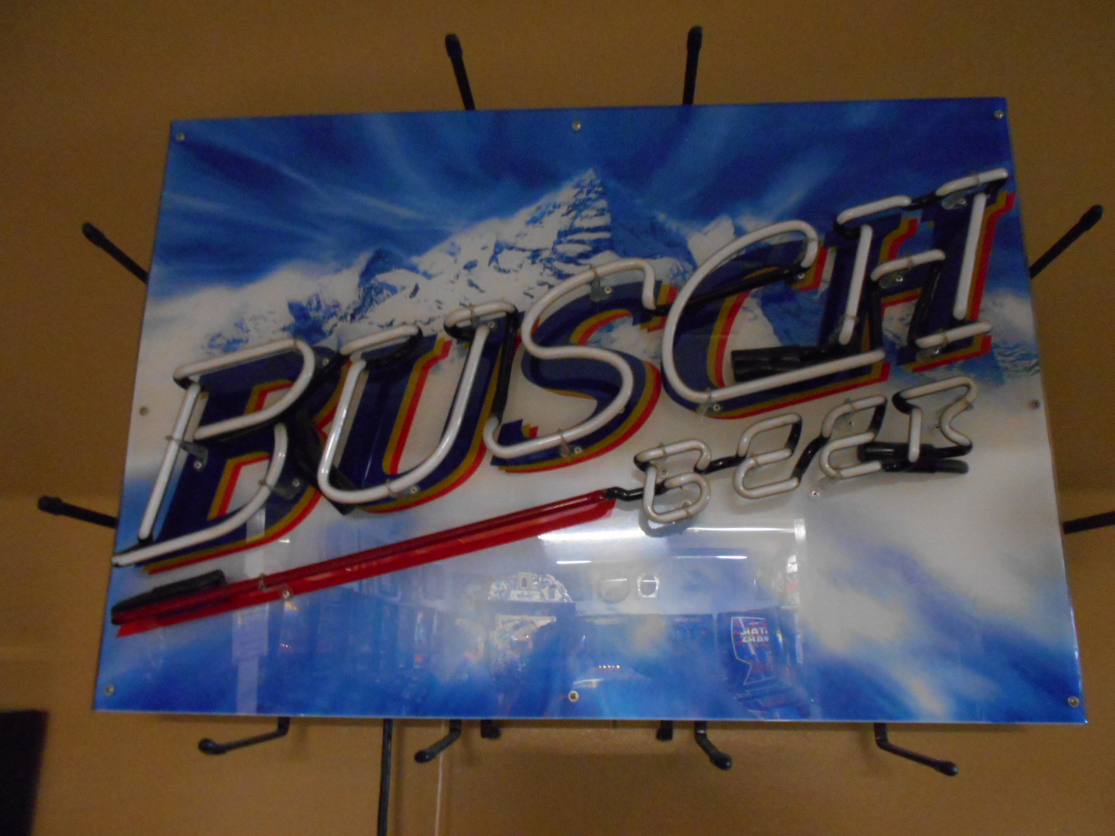 Busch Beer Anheuser-Busch Neon Advertising Promotional Electric Bar ...