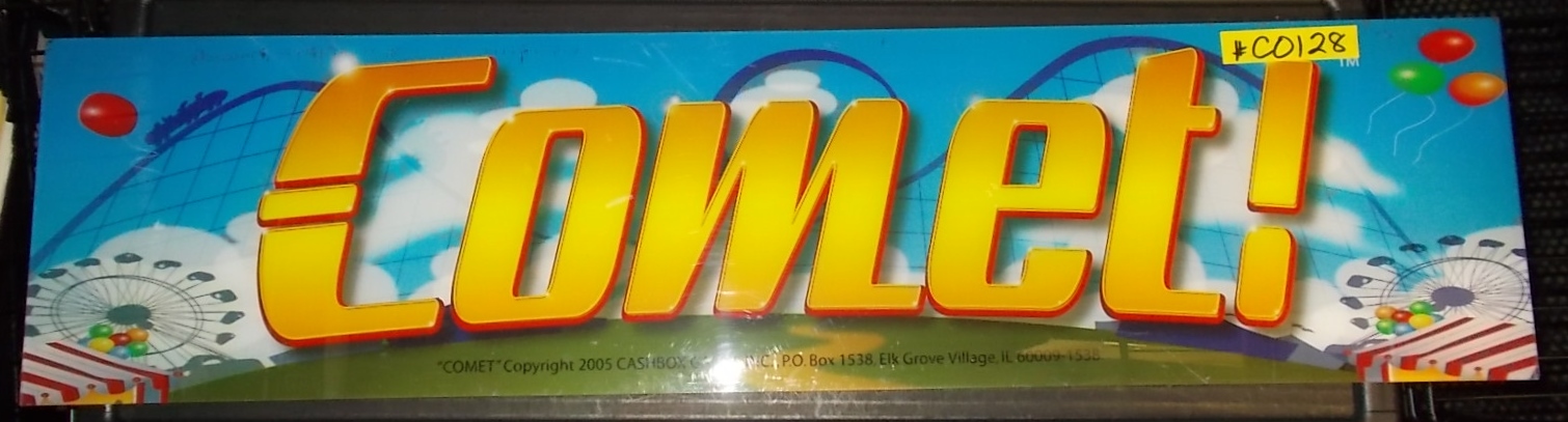 COMET! Arcade Machine Game Overhead Marquee Header for sale #CD128 by ...