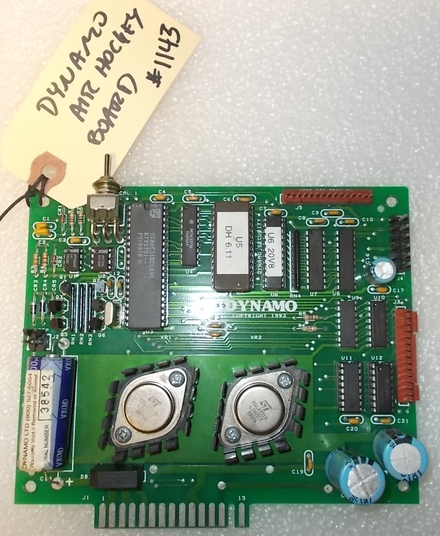 DYNAMO AIR HOCKEY Arcade Machine Game PCB Printed Circuit Board #1143 ...