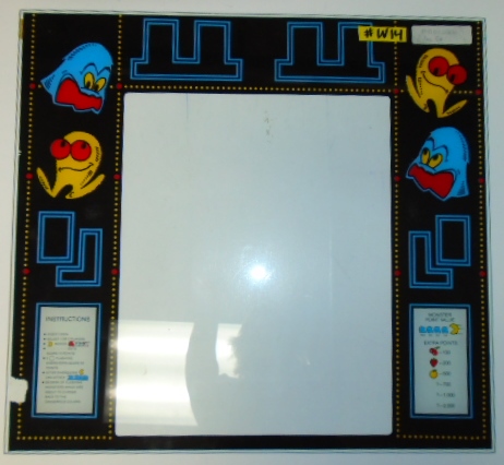 JR. PAC-MAN PACMAN Arcade Machine Game Monitor Bezel Artwork Graphic ...