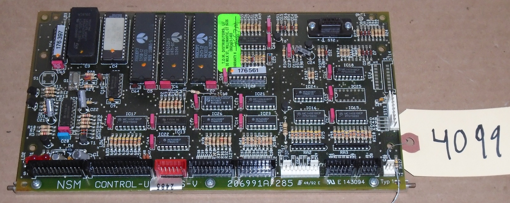 NSM Jukebox PCB Printed Circuit CONTROLLER Board #4099 for sale - "AS ...