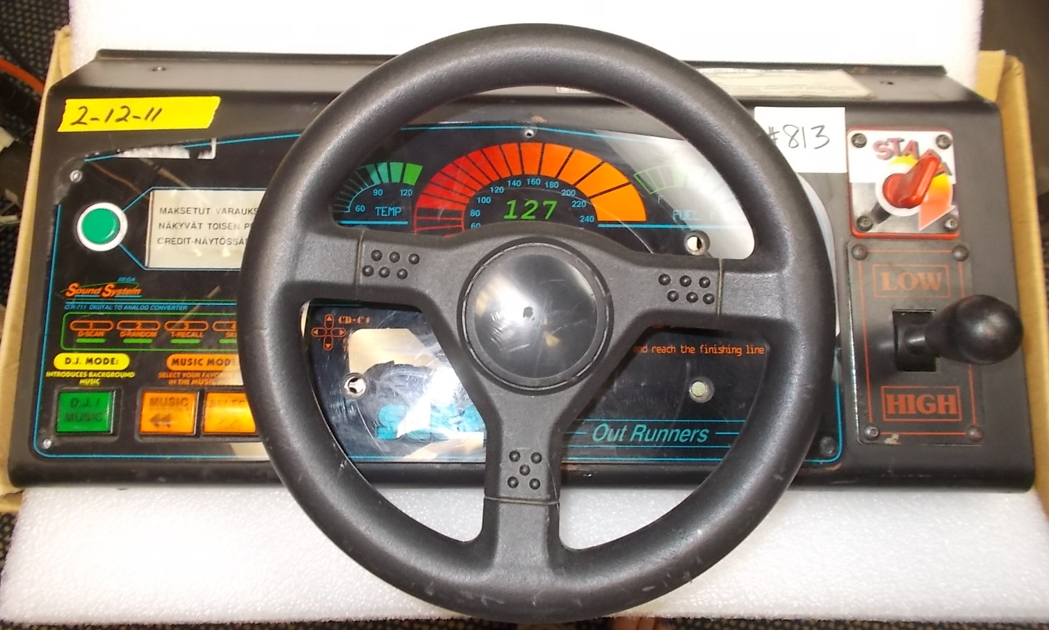 OUT RUNNERS Arcade Machine Game Complete Control Panel Assembly for ...