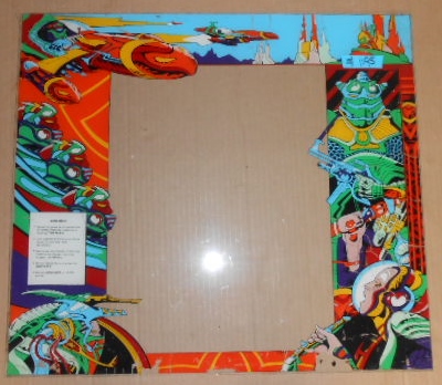 SCRAMBLE Arcade Machine Game GLASS Marquee Bezel Artwork Graphic #1195 ...