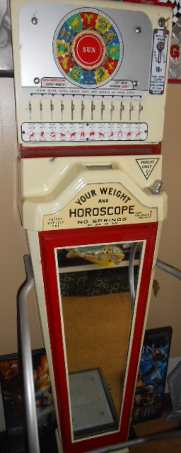Vintage Original Weight & Horoscope - 10 Cent Coin-Operated Scale by ...