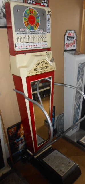 Vintage Original Weight & Horoscope - 10 Cent Coin-Operated Scale by ...