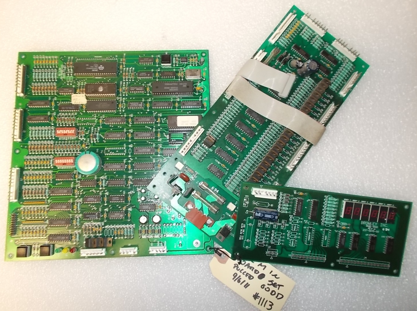 WHEEL'M IN Arcade Machine Game PCB Printed Circuit Board Set by BROMLEY ...