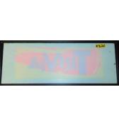 STREET FIGHTER II Arcade Machine Game Overhead Header PLEXIGLASS for ...