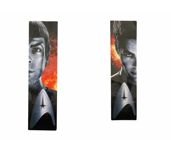 STERN STAR TREK PRO Pinball Machine LEFT & RIGHT SIDE HEAD DECAL SET ...