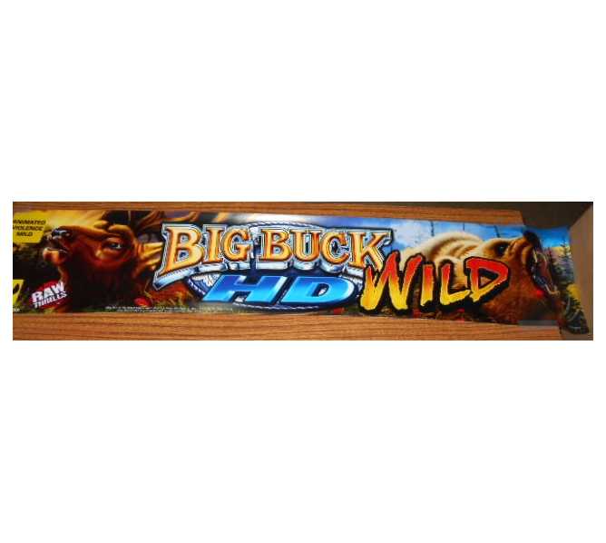 Big Buck HD Wild Video Arcade Machine Game Factory Header for sale ...