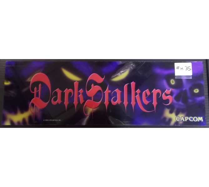 DARKSTALKERS Arcade Machine Game Overhead Header for sale by CAPCOM ...