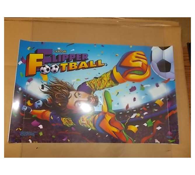 FLIPPER FOOTBALL Pinball Machine Game Translite Backbox Artwork ...