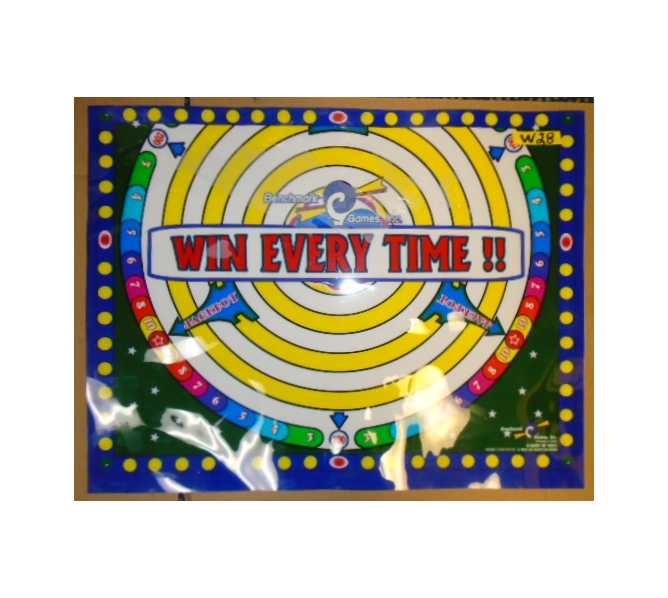 WIN EVERY TIME Redemption Arcade Machine Game VINYL HEADER for sale # ...